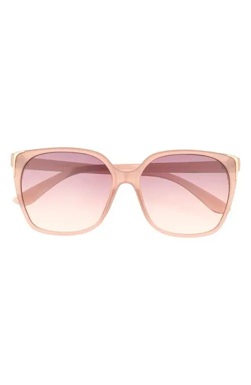 Bp. Oversized Gradient Cat Eye Sunglasses - Beige