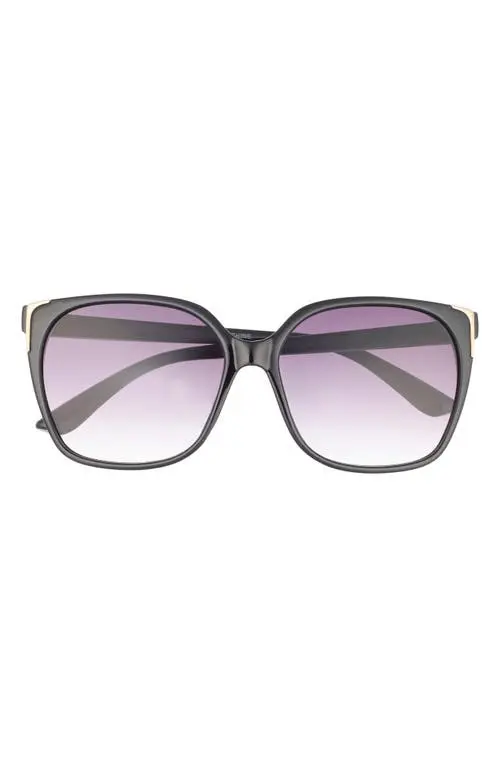 Bp. Oversized Gradient Cat Eye Sunglasses - Black