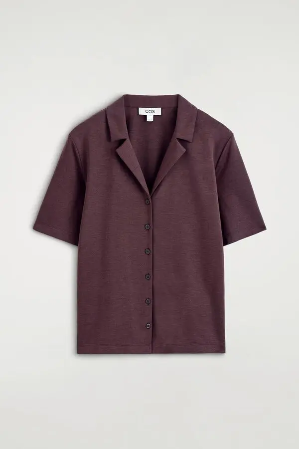 Cos Modal-blend Jersey Shirt - Red