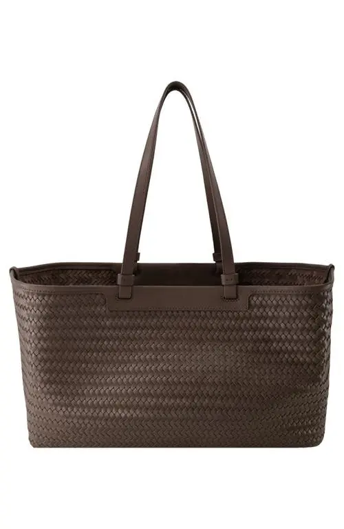 Vince Marin East/west Woven Leather Tote