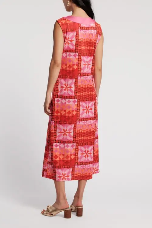 FRANCES VALENTINE Joan Maxi Mosaic Dress