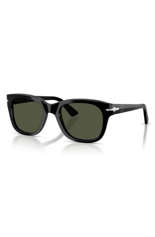 Persol 55mm Square Sunglasses - Black/green
