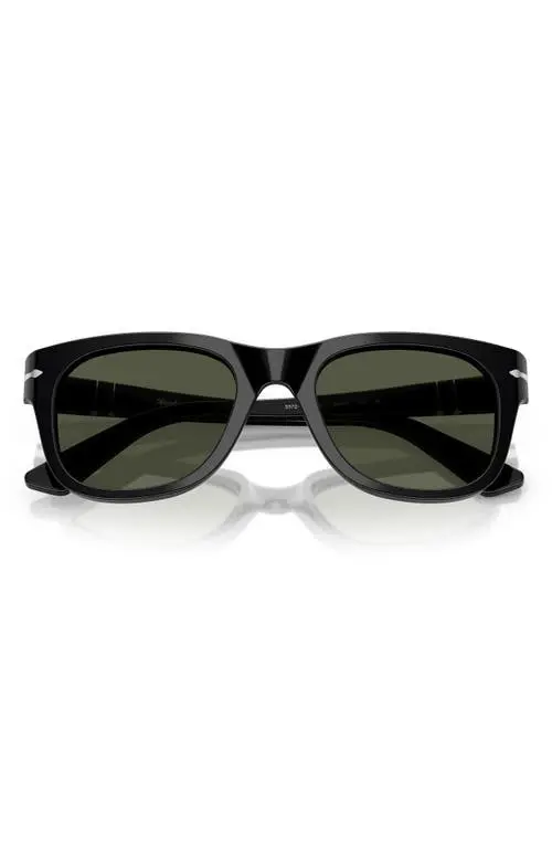Persol 55mm Square Sunglasses - Black/green