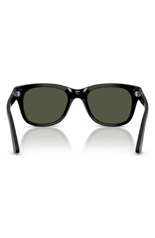 Persol 55mm Square Sunglasses - Black/green