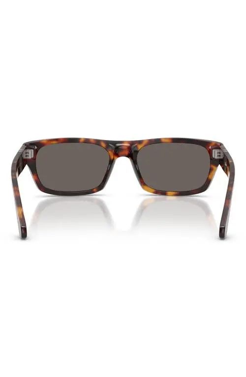 Persol 58mm Rectangular Sunglasses