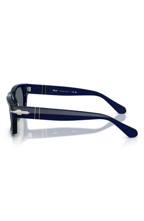 Persol 55mm Rectangular Sunglasses - Cobalto/blue
