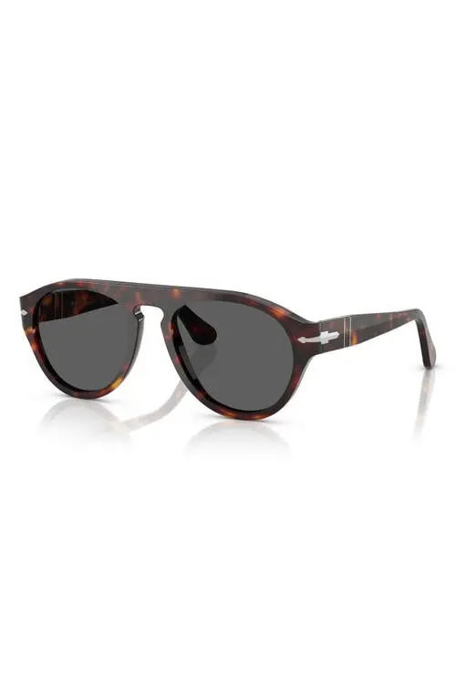 Persol Pilot Sunglasses - Havana/dark Grey