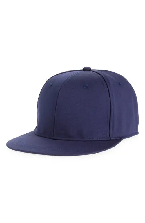 OPEN EDIT Flat Brim Baseball Cap - Navy