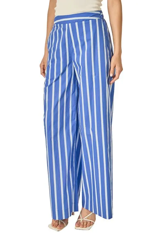 English Factory Striped Wide Leg Pants