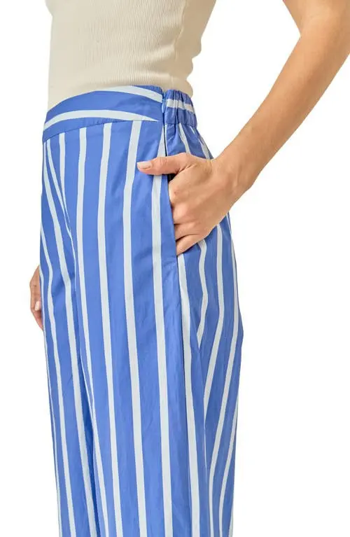 English Factory Striped Wide Leg Pants