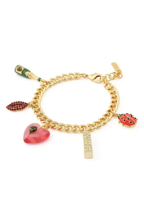 Kurt Geiger Curb Chain Charm Bracelet