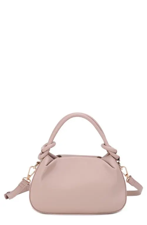 MALI + LILI Mini Tilly Vegan Leather Top Handle Bag - Camel
