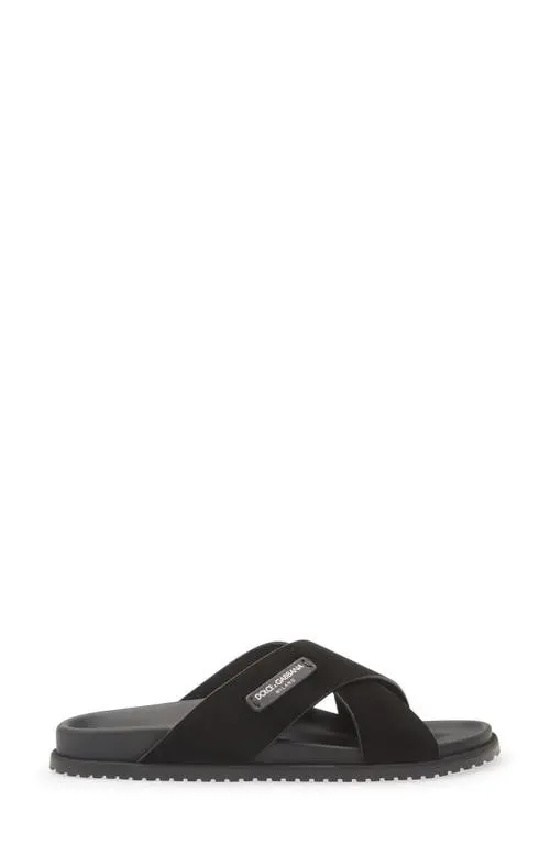 Dolce & Gabbana Slide Sandal - Nero/nero