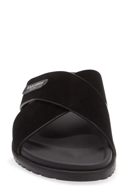 Dolce & Gabbana Slide Sandal - Nero/nero