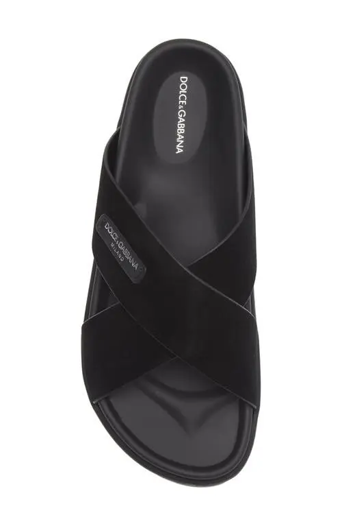 Dolce & Gabbana Slide Sandal - Nero/nero