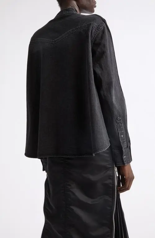 Sacai Cardigan Front Denim Shirt