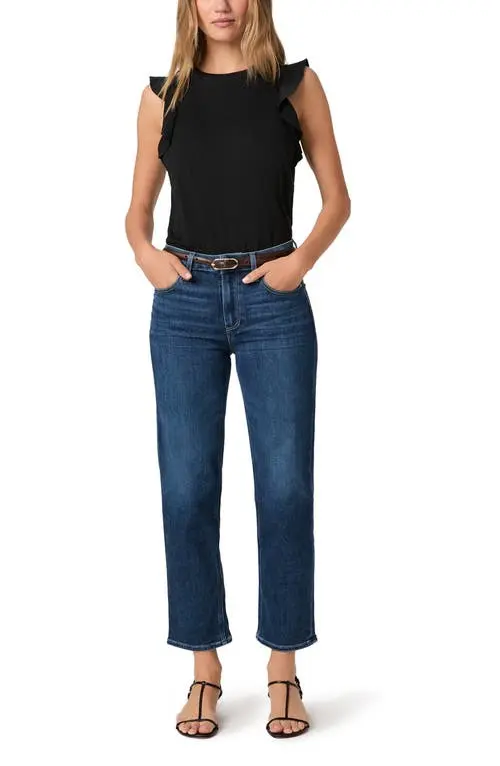 Paige Mason Mid Rise Ankle Straight Leg Jeans
