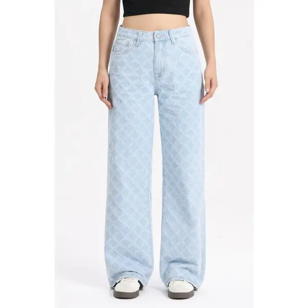 BAYEAS High Waist Straight Leg Jeans - Wavelet