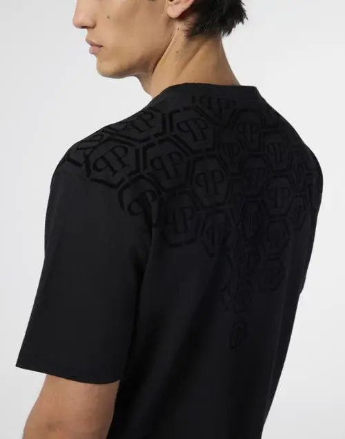 Philipp Plein Round Neck T-shirt Degrade Monogram Monogram