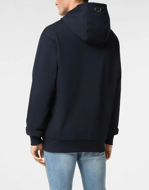 Philipp Plein Hoodie Sweatshirt Long Sleeve - Darkblue