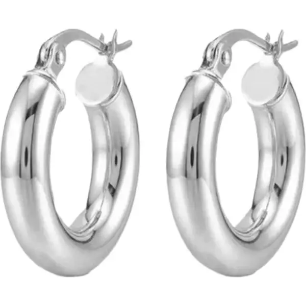 THE M JEWELERS Small Ravello Hoop Earrings - Silver