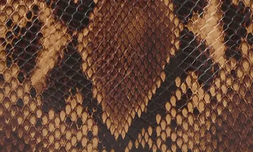 Brahmin Olivia Snakeskin Embossed Leather Shoulder Bag