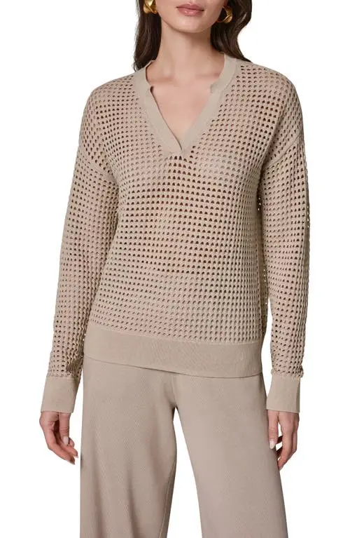 Donna Karan New York Cotton Pointelle Sweater - Sandstone