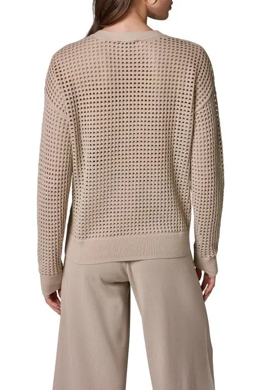 Donna Karan New York Cotton Pointelle Sweater
