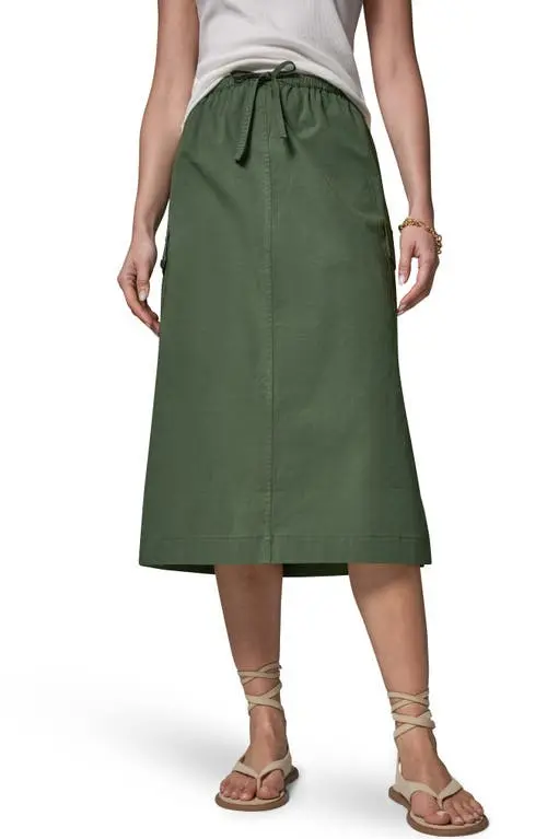 Donna Karan New York Tie Waist Cargo Midi Skirt - Verde