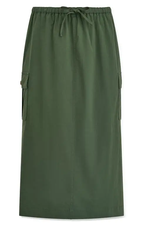 Donna Karan New York Tie-waist Cargo Midi Skirt