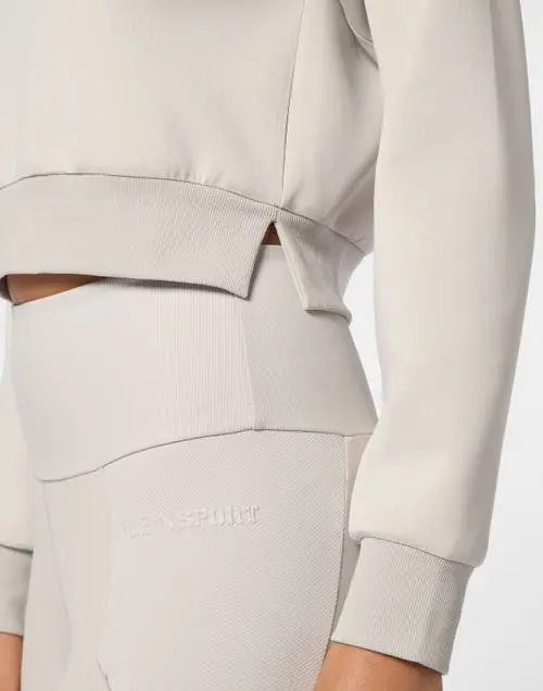PLEIN SPORT Cropped Logo Hoodie