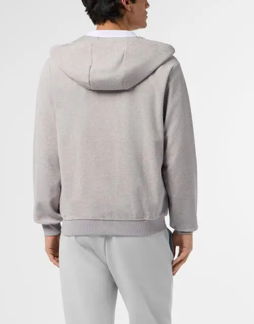 PLEIN SPORT Sponge Hoodie Sweatjacket - Lightgrey