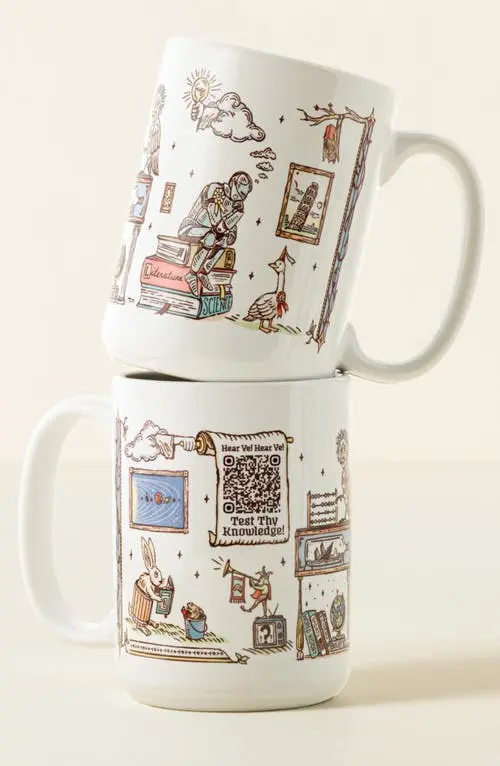 UNCOMMON GOODS Trivia Every Day Interactive Qr Mug