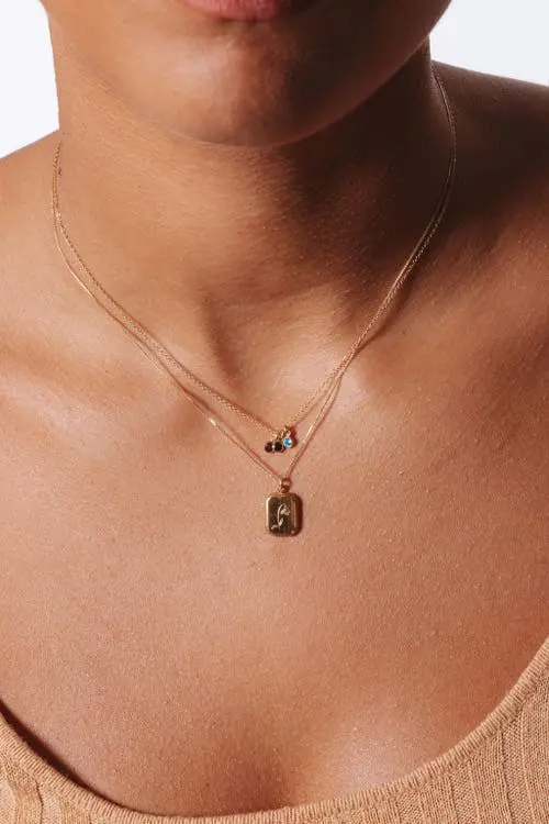 SET & STONES Audrey Birth Flower Necklace
