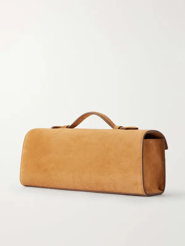 Savette Slim Symmetry Suede Clutch