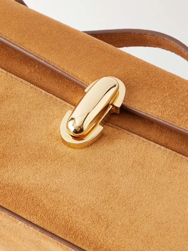 Savette Slim Symmetry Suede Clutch