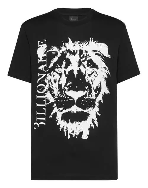 BILLIONAIRE T-shirt Round Neck Lion - Black