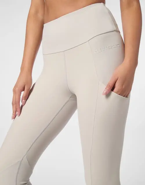 PLEIN SPORT Technical Fleece Jogging Leggings - Grey