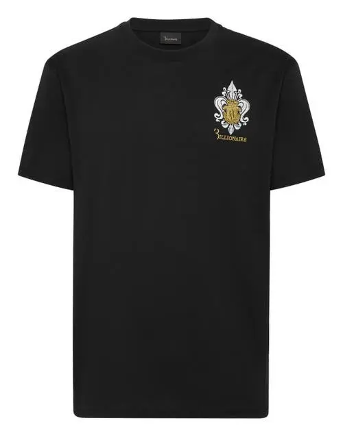 BILLIONAIRE T-shirt Round Neck Fleur-de-lis - Black