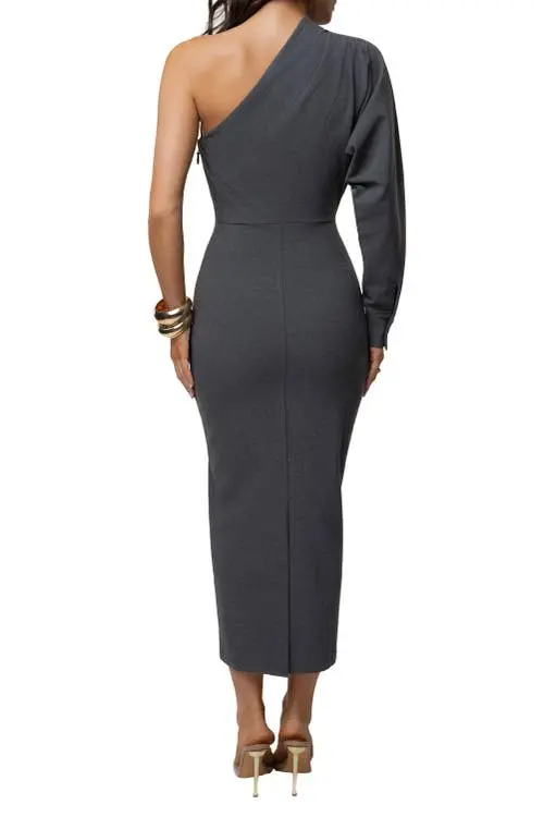 JLUXLABEL Racheal One Shoulder Midi Dress