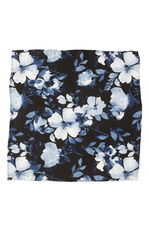 CUFFLINKS, INC. Silk Jacquard Floral Neck Tie And Pocket Square Set - Blue