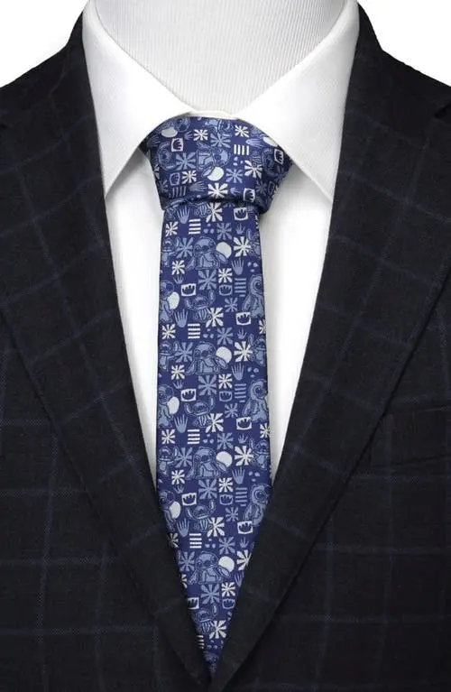 CUFFLINKS, INC. Disney Stitch Hawaiian Motif Neck Tie