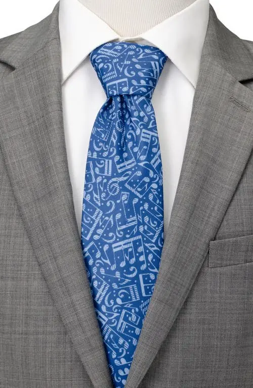 CUFFLINKS, INC. Grand Ole Opry Musical Notation Neck Tie - Blue