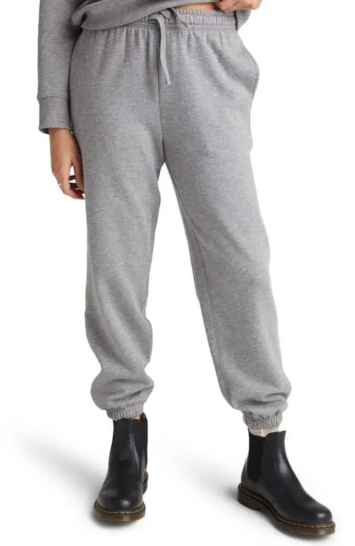 Richer Poorer Drawstring Joggers - Heather Grey