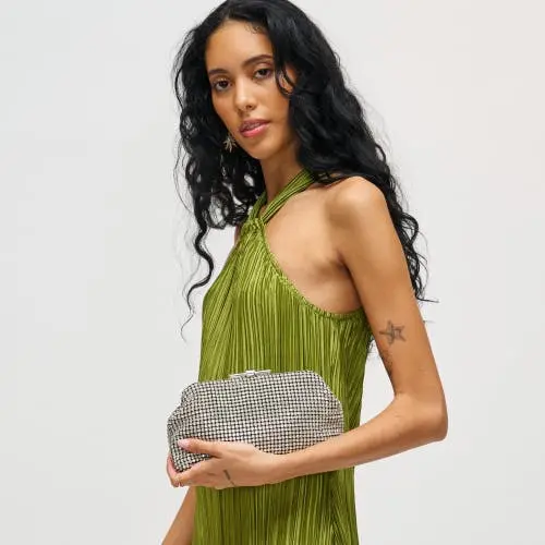 URBAN EXPRESSIONS Delfina Evening Bag - Silver