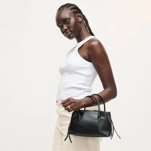 URBAN EXPRESSIONS Logan Crossbody Satchel - Black
