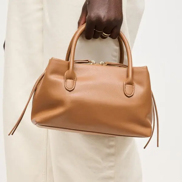 URBAN EXPRESSIONS Logan Crossbody Satchel - Camel