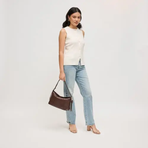 URBAN EXPRESSIONS Waylon Shoulder Bag - Chocolate