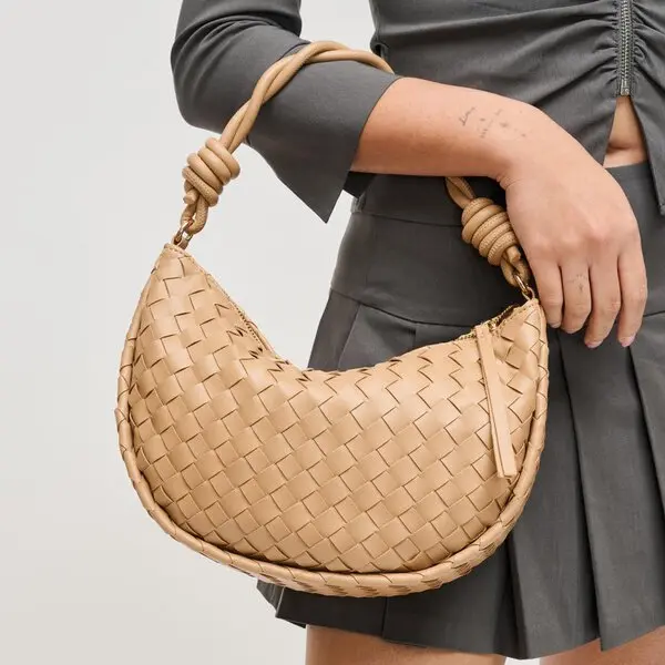 URBAN EXPRESSIONS Violet Hobo Bag - Almond