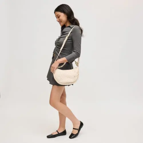 URBAN EXPRESSIONS Violet Hobo Bag - Ivory